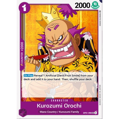KUROZUMI OROCHI (One Piece TCG - Romance Dawn OP-01 JAPANESE) | Shopee ...