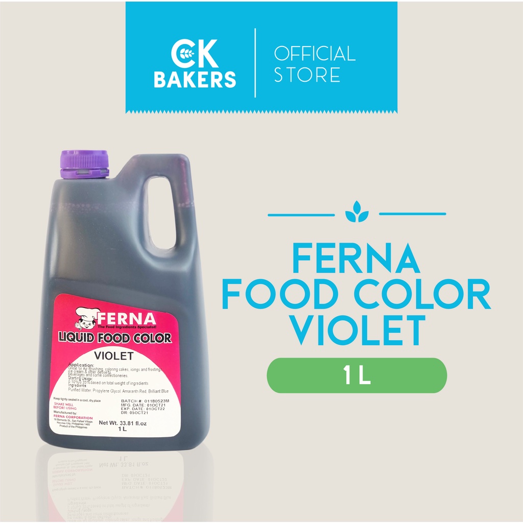 Ferna Food Coloring Liquid 1LITER | Shopee Philippines