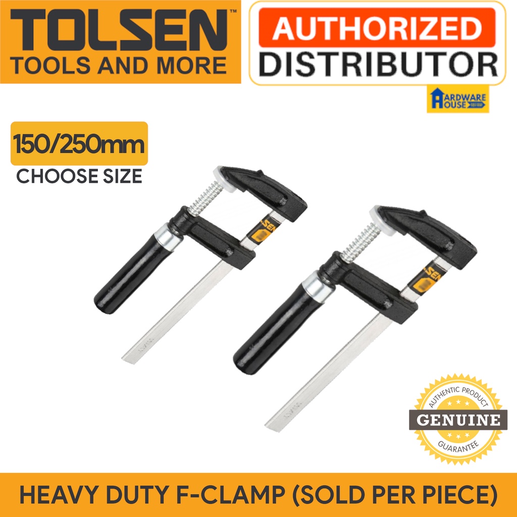 ORIGINAL TOLSEN F-Clamp Heavy Duty 6" / 10" for Woodworking Wooden ...