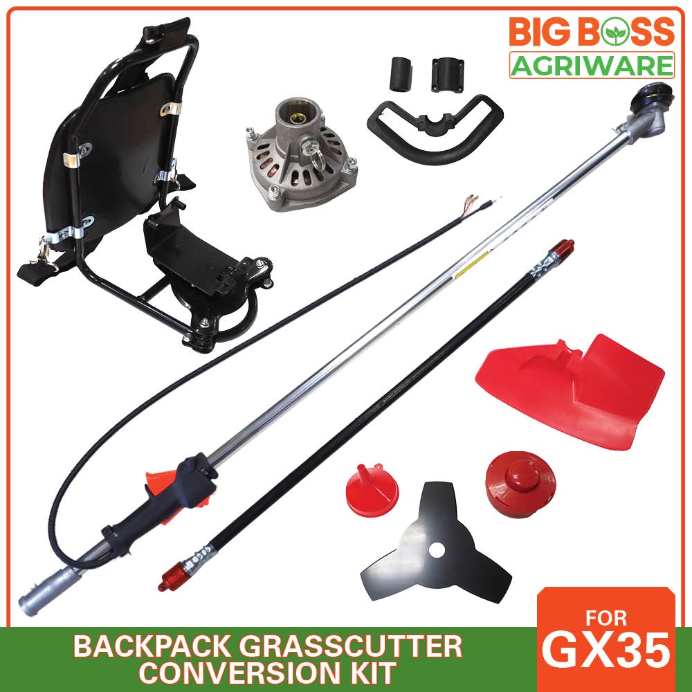 BBA Backpack Grasscutter Conversion Kit for GX35 Engine (GX35 Engine ...