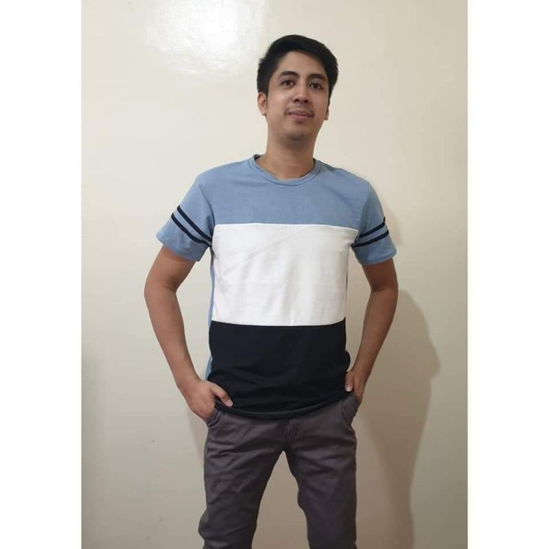 Unisex Combi Tri Color Tshirt (fits Small to Large) | Shopee Philippines