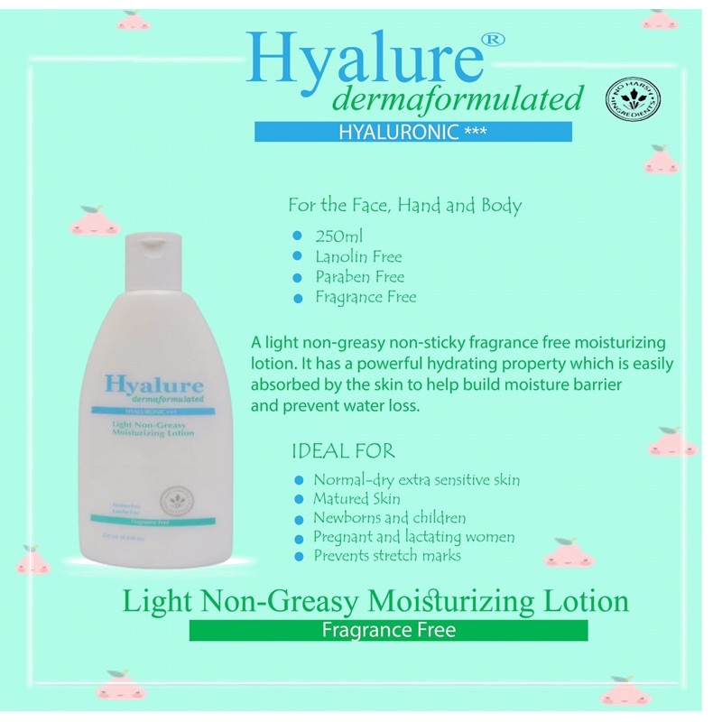 Hyalure Light Non Greasy Moisturizing Lotion | Shopee Philippines