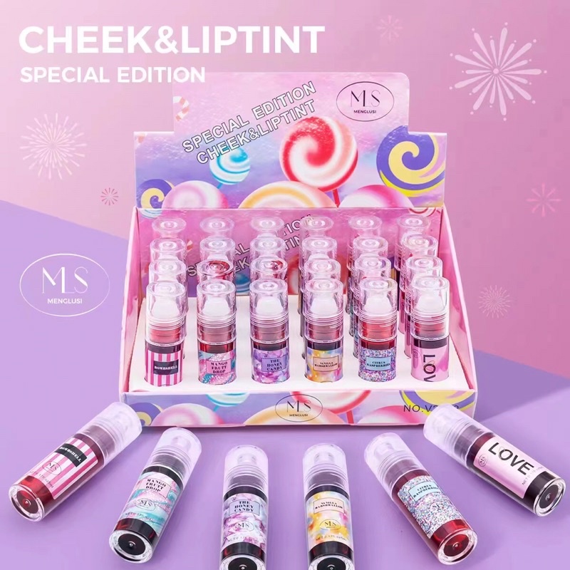 24 pcs lip tint per box Roll on Lip & Cheek Tint 1 box 24 pcs Long ...