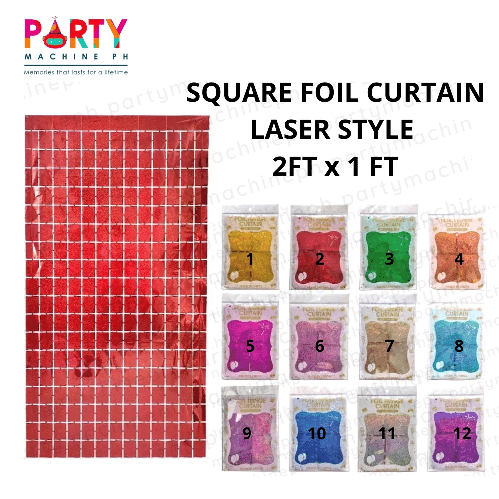Square Foil Curtain / Laser Foil Curtain Square | Shopee Philippines