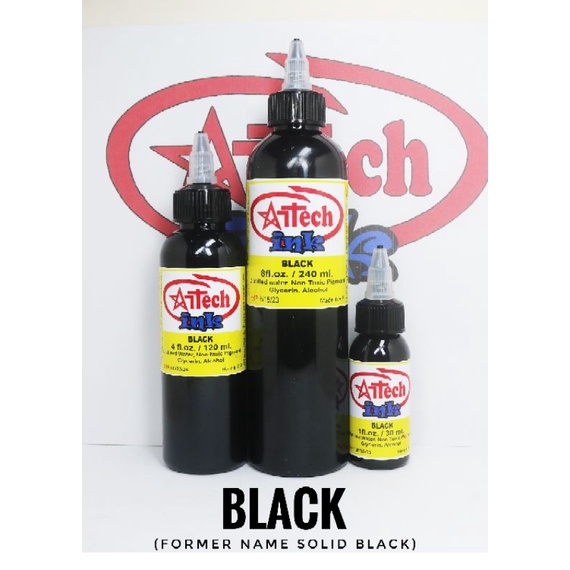 ARTECH INK TATTOO COLOR BLACK (former name Solid Black) | Shopee ...