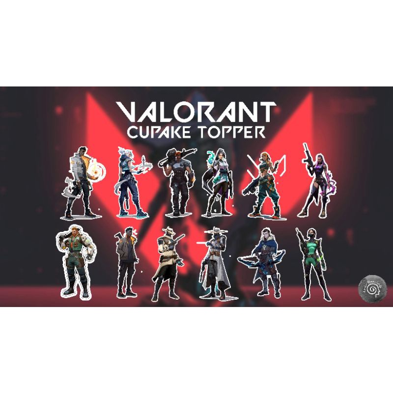 Valorant Cupcake Toppers (KHE-VL003) | Shopee Philippines
