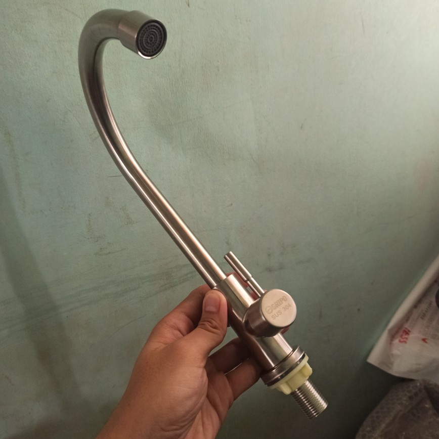GRIPO sus304 stainless kitchen faucet single cold (GR801) | Shopee ...