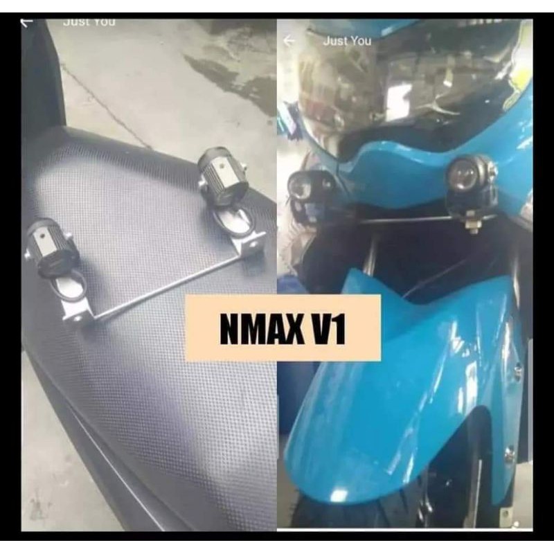 NMAX V1 stainless bracket for mini driving light and night ripper | BeeCost