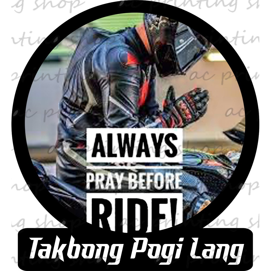 Takbong Pogi Lang Motorcycle Sticker | Shopee Philippines