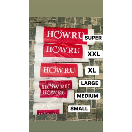 HOWRU PLASTIC BAG (S,M,L,XL,XXL,SUPER) | Shopee Philippines