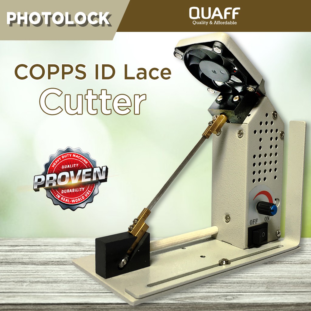 QUAFF Heat ID Lace Cutter with Mini Exhaust Fan Cutting Machine for ID ...