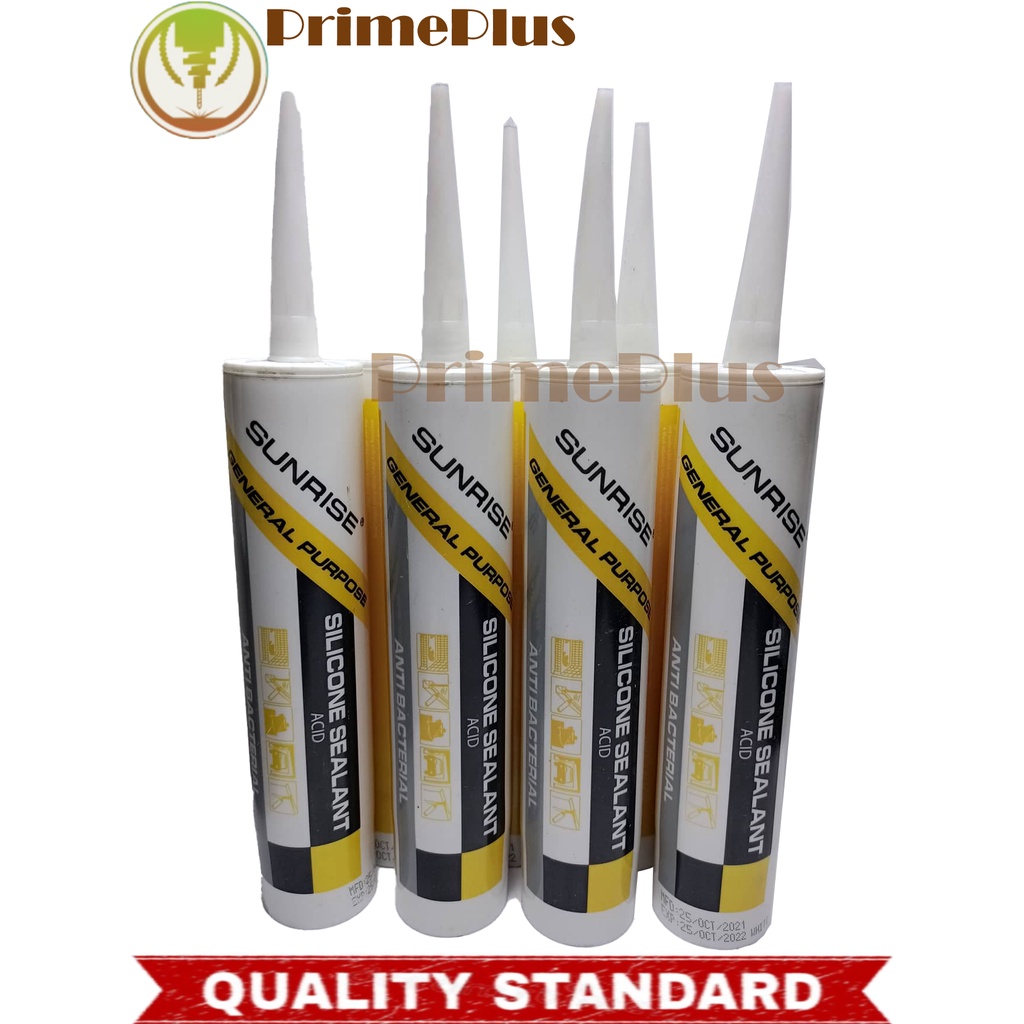 Sunrise Silicone Sealant {Clear, Black, White} Sold Per Piece | Shopee ...