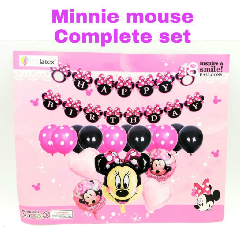 Minnie Mouse balloons set | Shopee Philippines