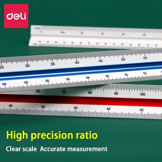 Deli Plastic Triangular Scale Ruler Interior Design Drawing ...