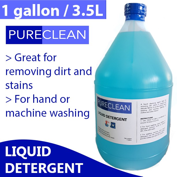 PURECLEAN Liquid Detergent Hand Machine Washing 1 gallon - MILD FRESH ...