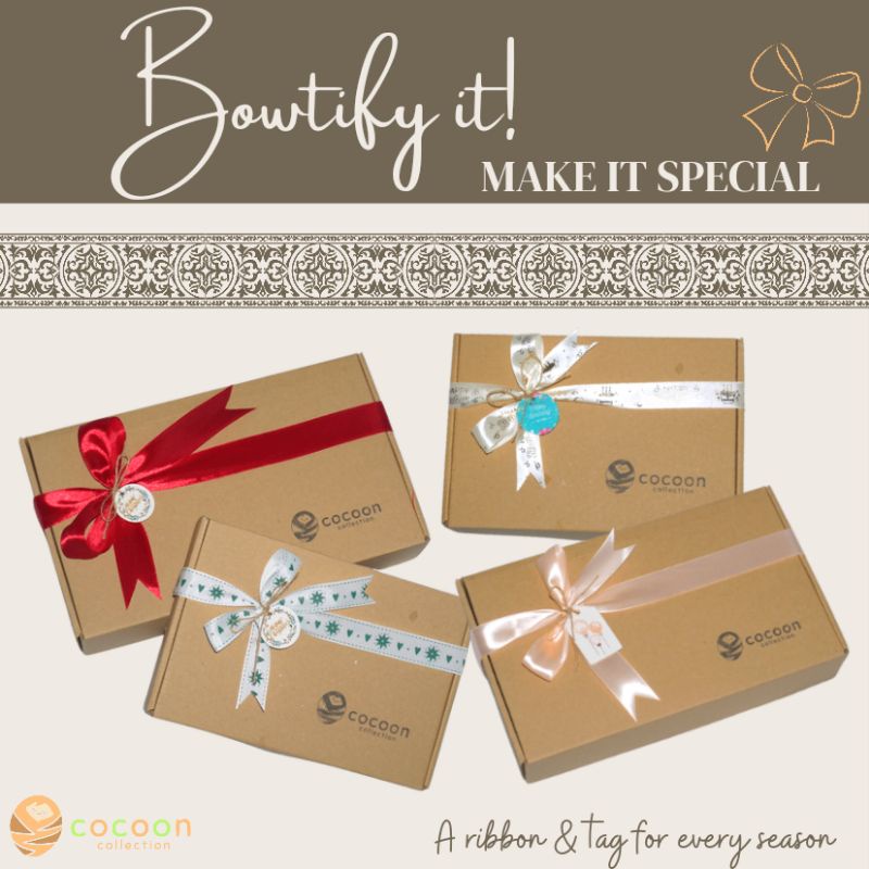 Box with Special Ribbon and Tag for Gifting | Cocoon Collection ...