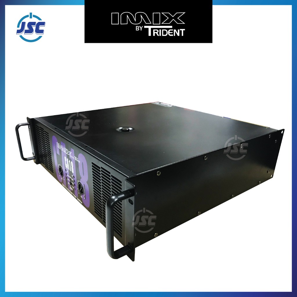 Imix /trident ca-18 1100wx2 8 ohms 1800wx2 4 ohms powered amplifier ...