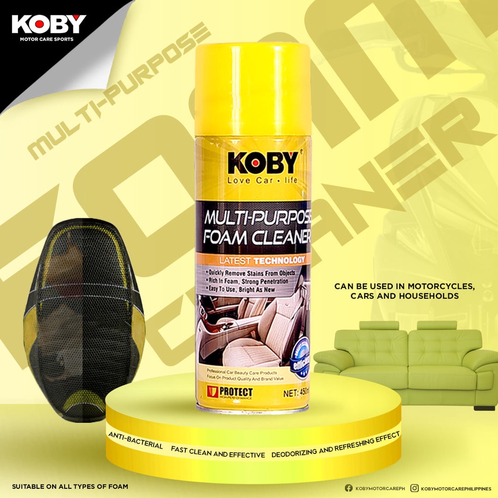 KOBY Multi-Purpose Foam Cleaner 450ml | Shopee Philippines
