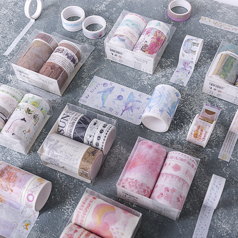 7 Pcs Tape Combination Set Washi Tape Decorative Tape DIY Diary Tape ...