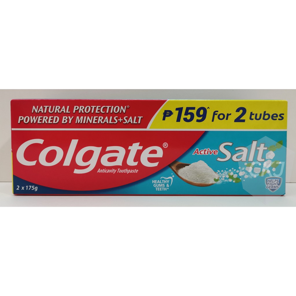 Colgate Active Salt Toothpaste 2 x 175g Twin Pack | Shopee Philippines