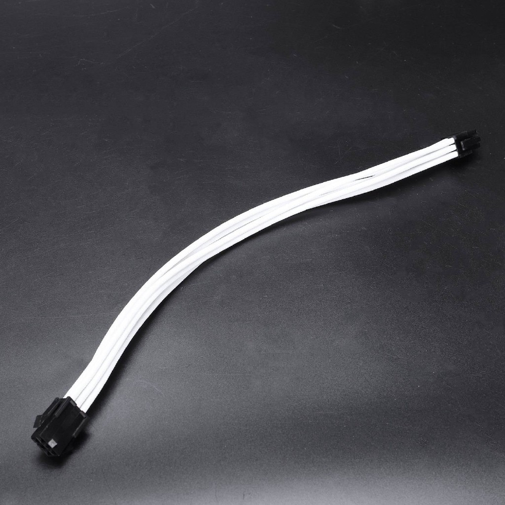 White Sleeved PC Psu Extension Cable cpu gpu sata 1Pcs Atx 24Pin/Eps 4 ...