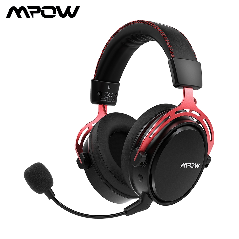 MPOW BH415 Gaming Headset 2.4GHz Wireless 3.5mm Wired Headphones with ...