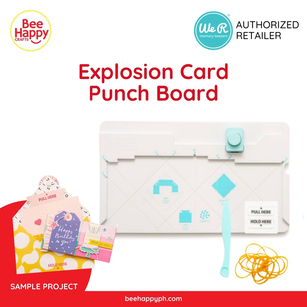 We R Memory Keepers Explosion Card Punch Board, Scoring Tool, Stamp and ...