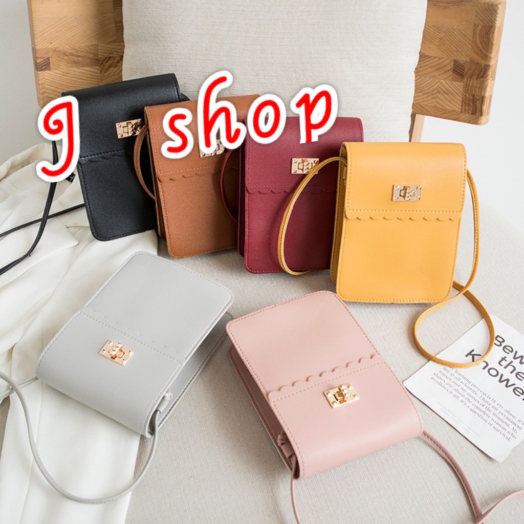 J SHOP New lace lock multi-layer vertical small square bag | Shopee ...
