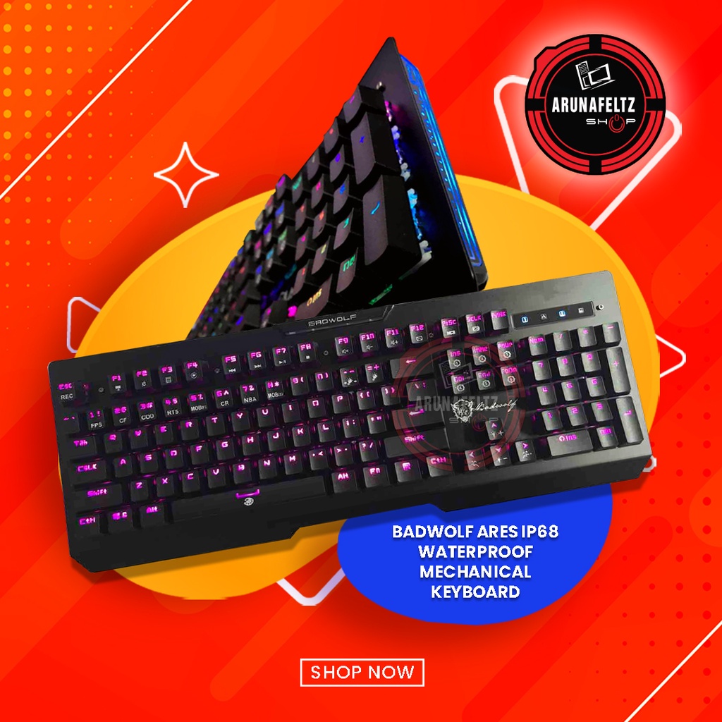 Badwolf Ares IP68 Waterproof Mechanical Keyboard | Shopee Philippines