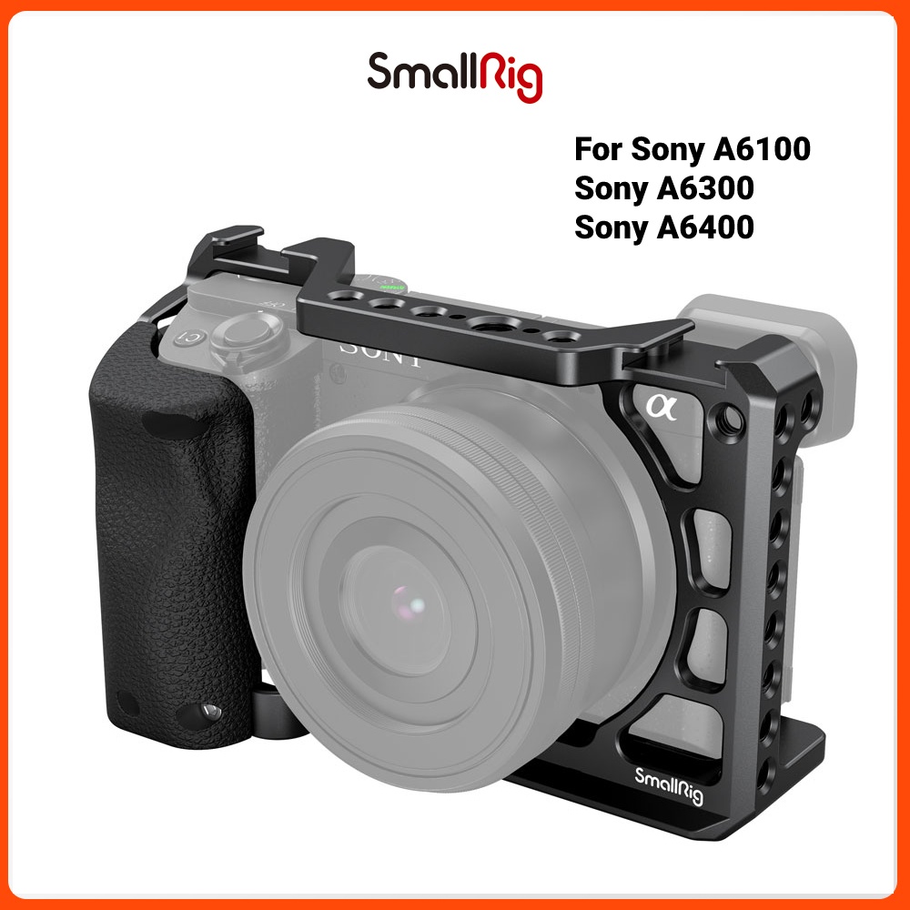 SmallRig Cage with Silicone Handle for Sony A6100/A6300/A6400 Camera ...