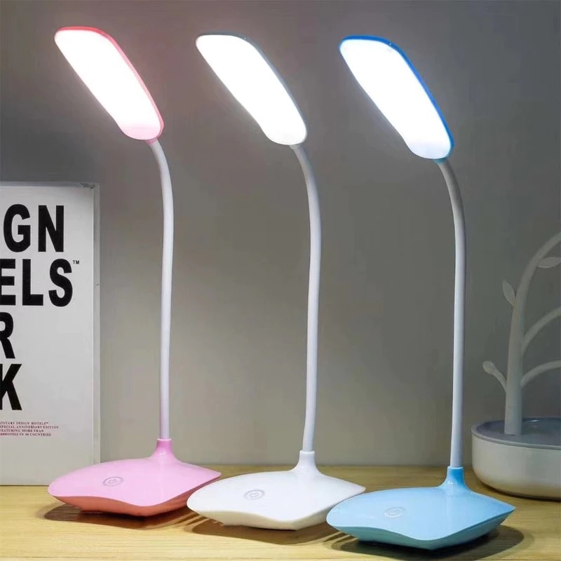 Rechargeable LED Table Lamp Flexible 3 Levels Brightness Touch Desk ...