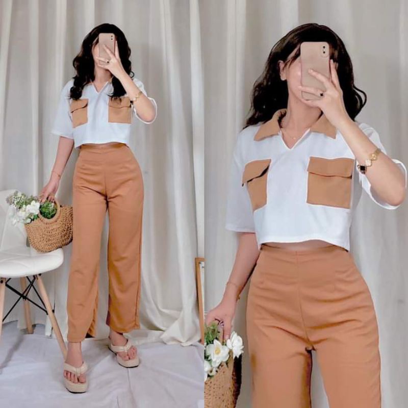 Polo Trouser Coordinates | Trouser Coords | Shopee Philippines