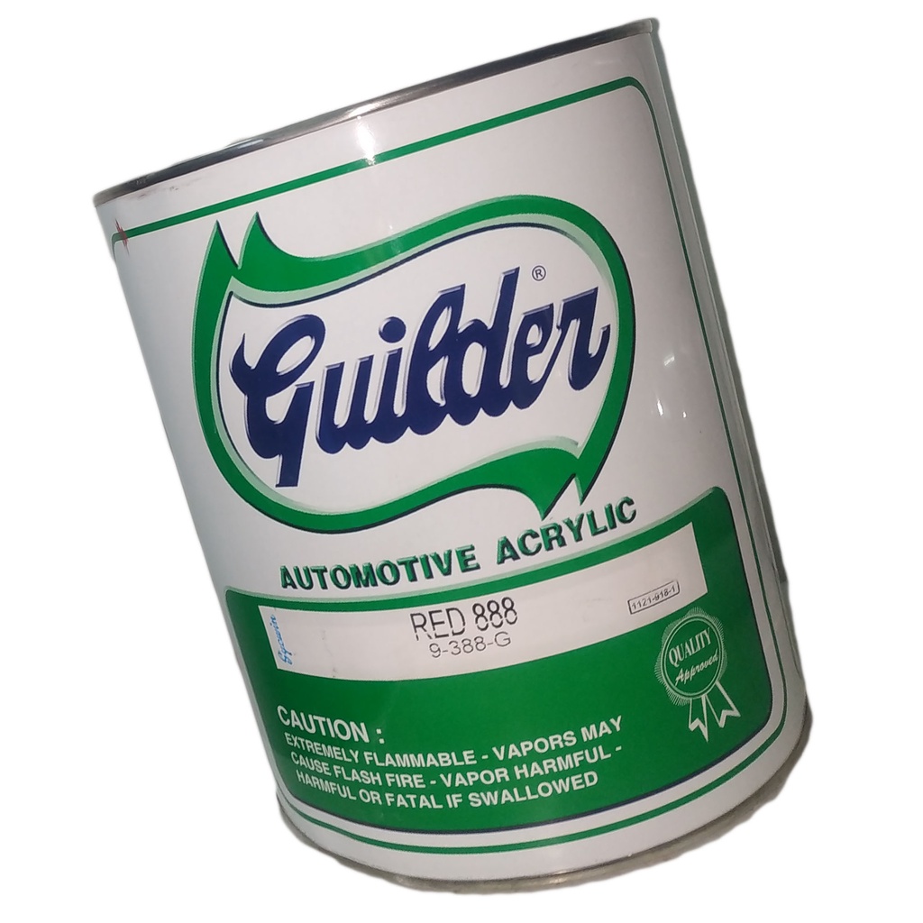 GUIDER AUTOMOTIVE ACRYLIC RED 888 PART NO. 9-388-G ( 1 GALLON 1 GALLON ...