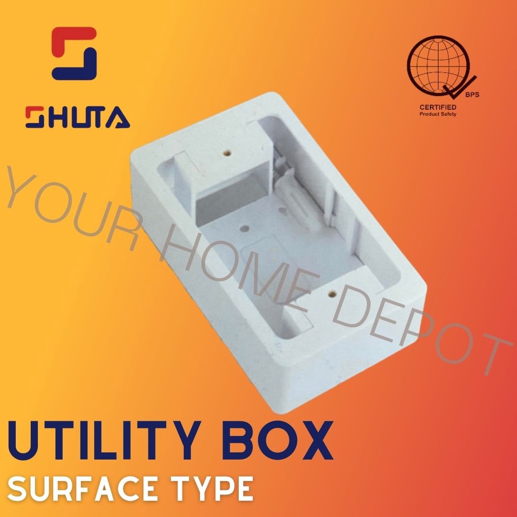 Utility Box Surface Type Utility Box White Heavy Duty SHUTA | Shopee ...