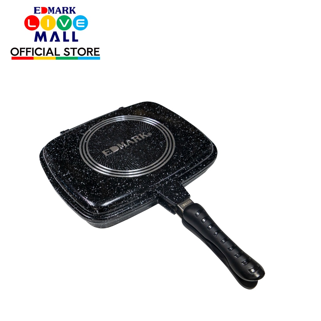 Edmark Smart Double-sided Pan w/ Induction Bottom Ready marble coating ...