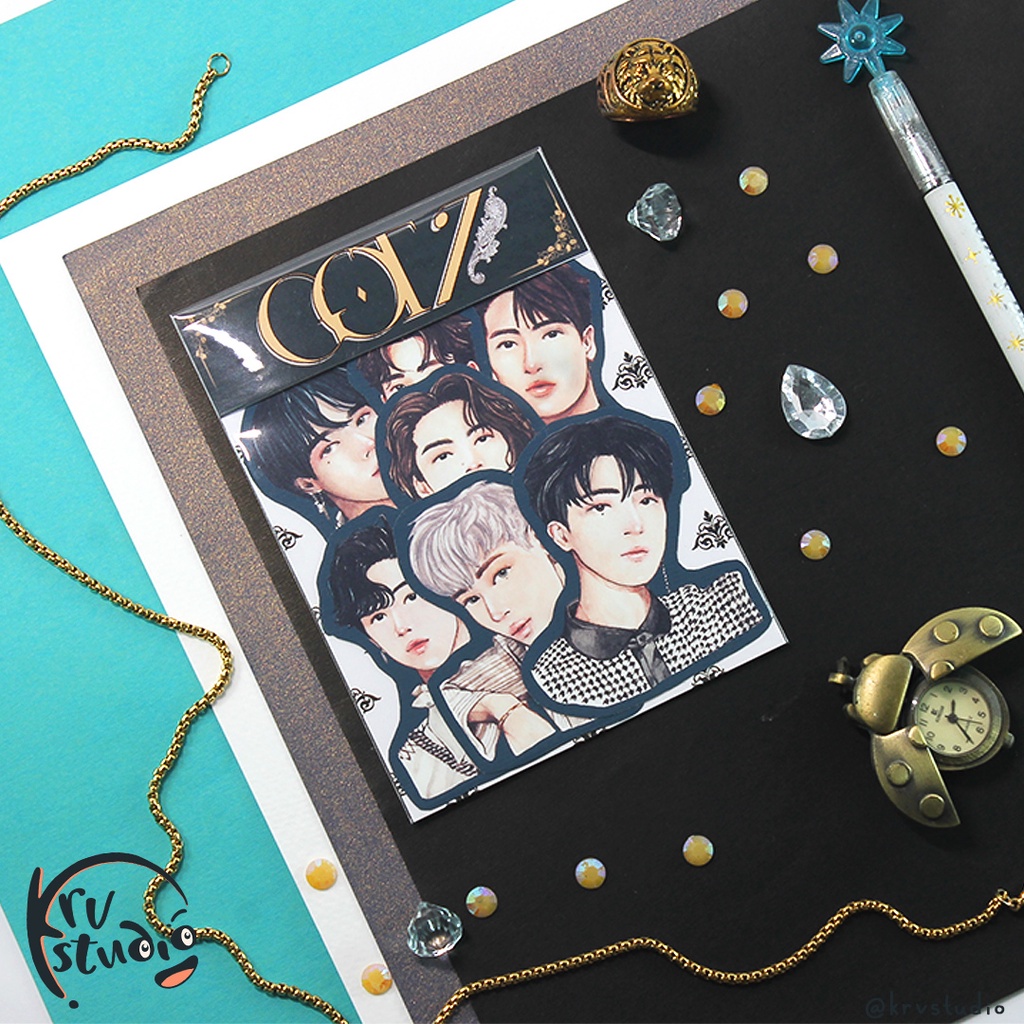 Stickers, Labels & Tags Paper Decal Sticker GOT7 Not By The Moon Paper ...