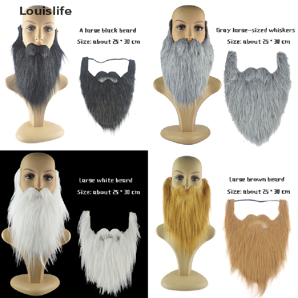 LLPH DIY Fancy Dress Fake Beard Long Fluff Beards Cosplay Costume Props ...