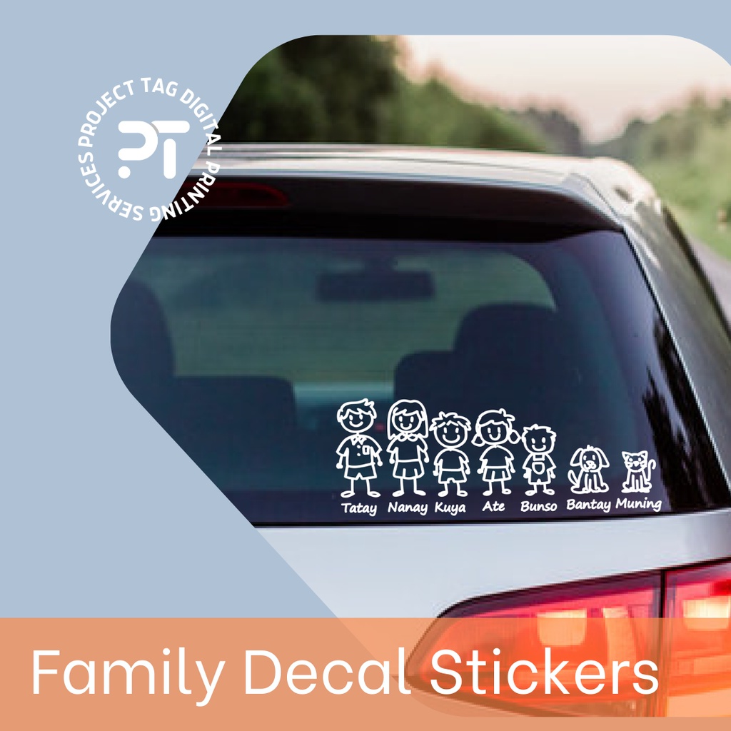 family sticker - Exterior Car Accessories Best Prices and Online Promos ...