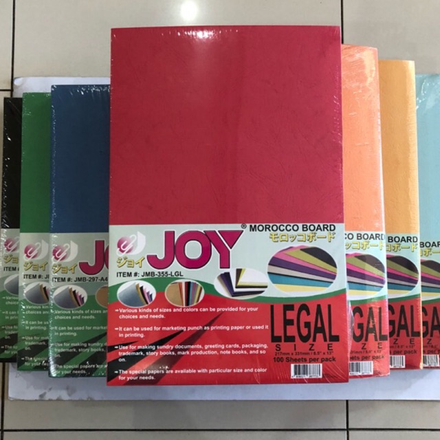 Morocco board or paper binding cover short/A4/long per ream | Shopee ...