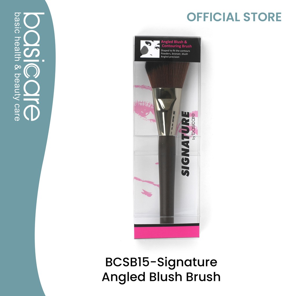 Basicare Signature Angled Blush Brush BCSB15 | Shopee Philippines