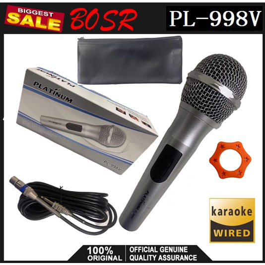 Heavy Duty Quality PLATINUM DYNAMIC MICROPHONE FOR 10 METER WIRE PL ...