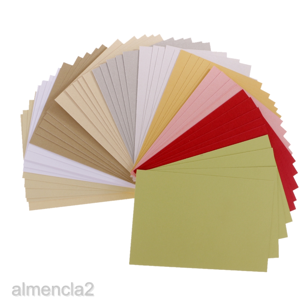 50 Pieces Double Sided Specialty Pearlescent Paper for Making Cards ...
