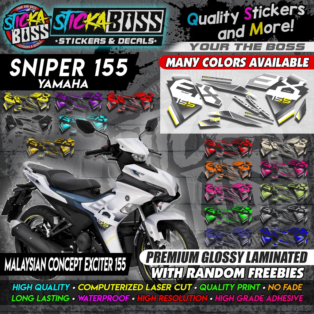 SNIPER 155 New Stock Decals [ MALAYSIAN CONCEPT EXCITER 155 ] | Shopee ...