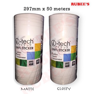 ROLL A3 ITECH Vinyl Sticker Waterproof Matte/Glossy(297 mm x 50 meters ...
