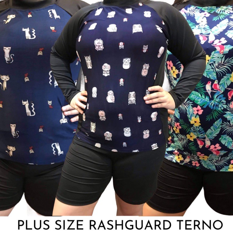 2XL Plus Size Rashguard Terno | Medium-XXL | Shopee Philippines