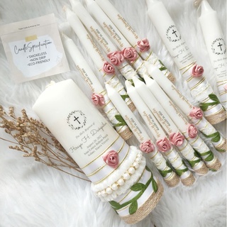 Baptismal/ debut / Wedding candle set | Shopee Philippines
