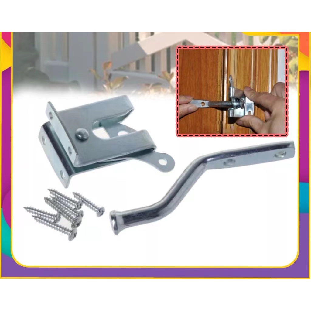 Automatic self Locking gate Latch for Wooden Fence, gate, Door, Metal ...