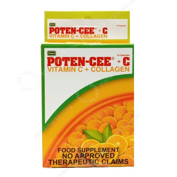 Poten-cee + C Vitamin C + Collagen (10 capsules) | Shopee Philippines