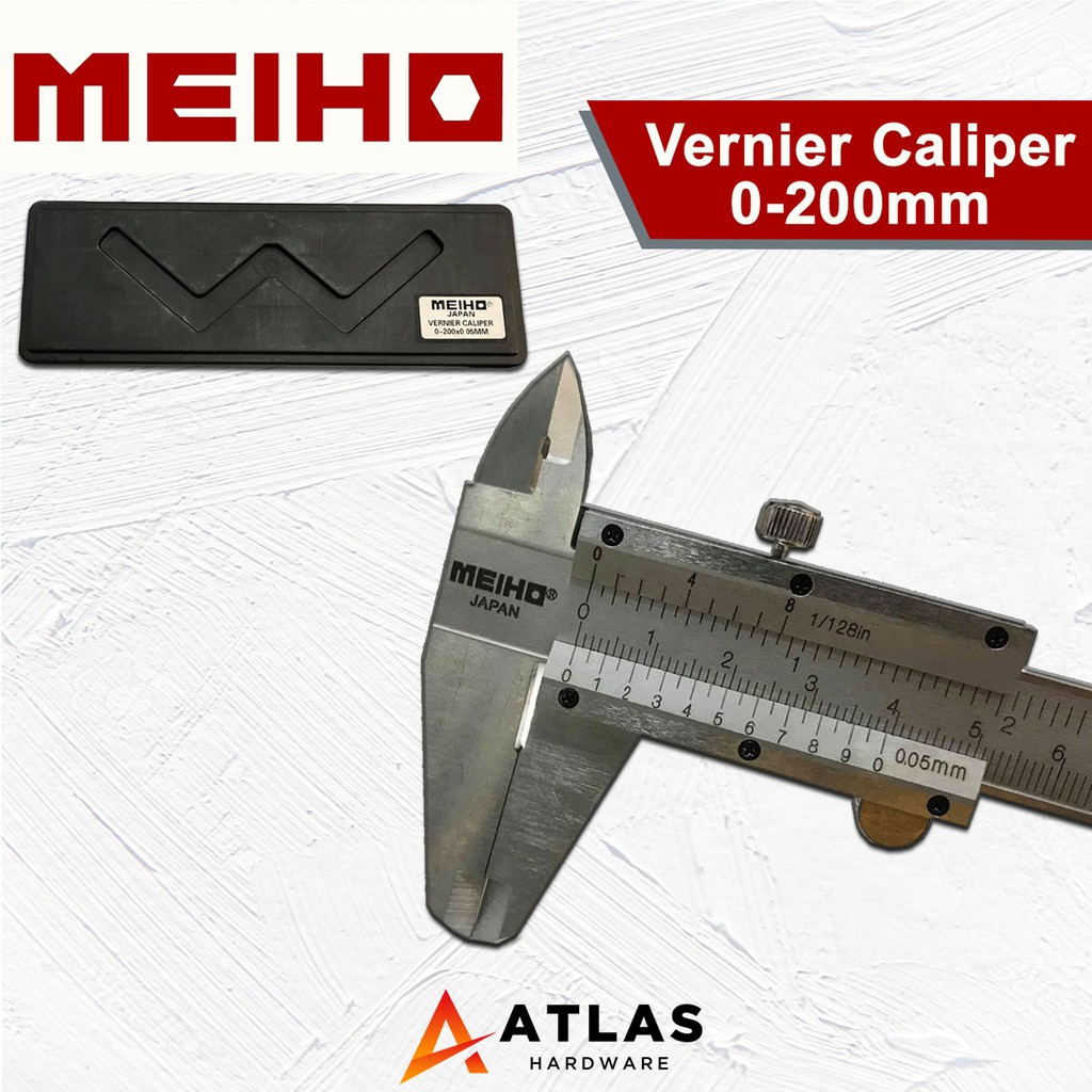 Meiho Japan Vernier Caliper 0-200mm 8inches | Shopee Philippines
