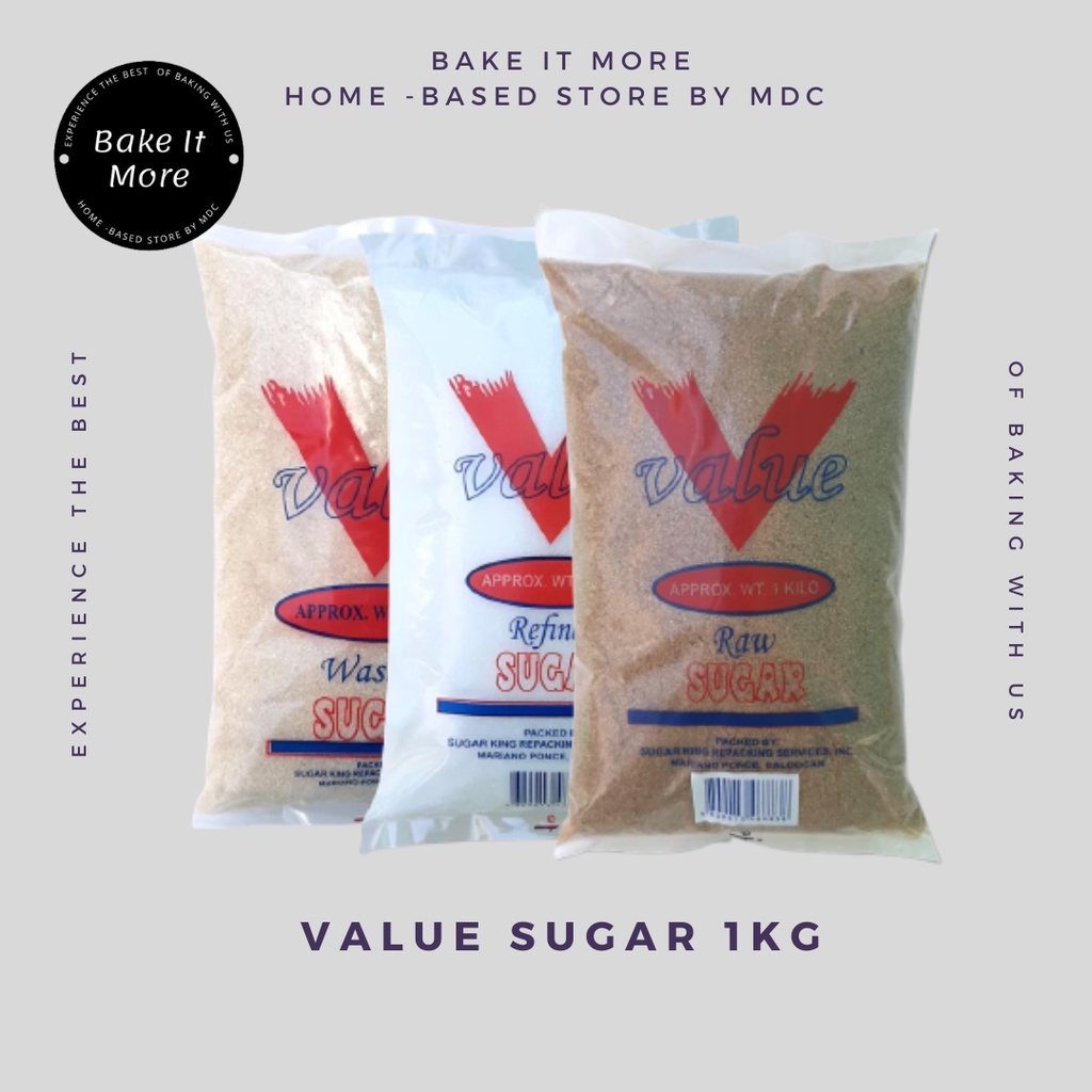 Value Refine, WASHED, Brown Sugar 1kg | Shopee Philippines